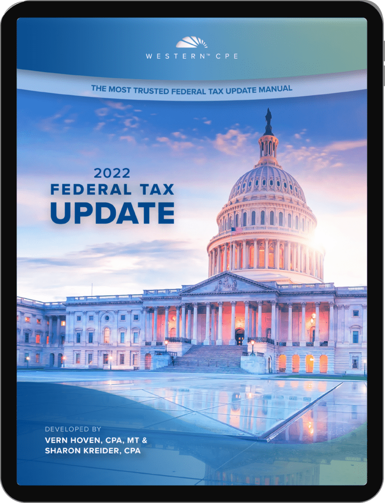 CONTINUING EDUCATION FOR TAX & FINANCIAL PROFESSIONALS - Western CPE